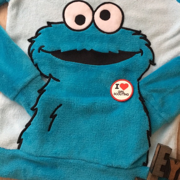 Sesame Street | Tops | Sesame Street Cookie Monster Sleepwear Shirt ...